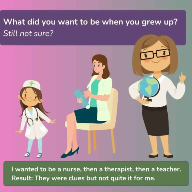 What did you want to be when you grew up? (Career Clues) - Val Nelson